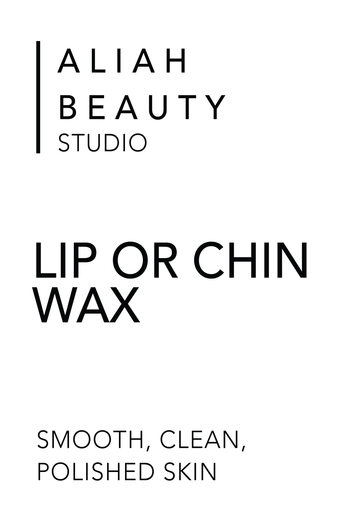 (WAXING) Upper Lip or Chin | Aliah Beauty